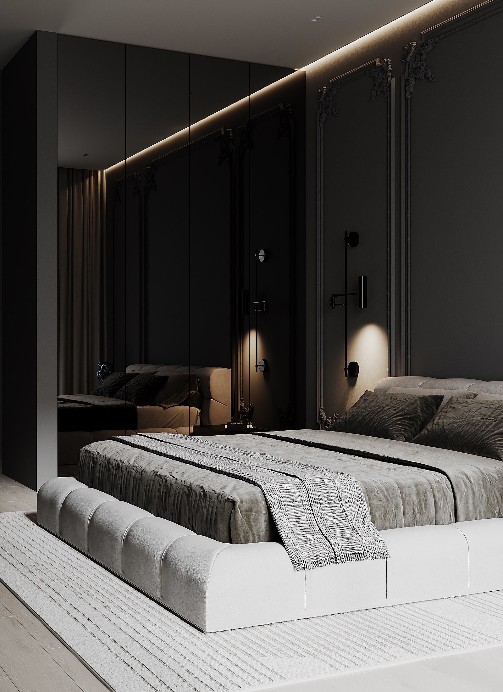 Bedroom Interior Design, 3D Bedroom Rendering, Custom Interior Design ...