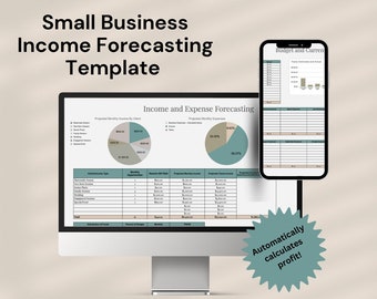 Small Business Tracker Income and Expenses excel Spreadsheet Template ...