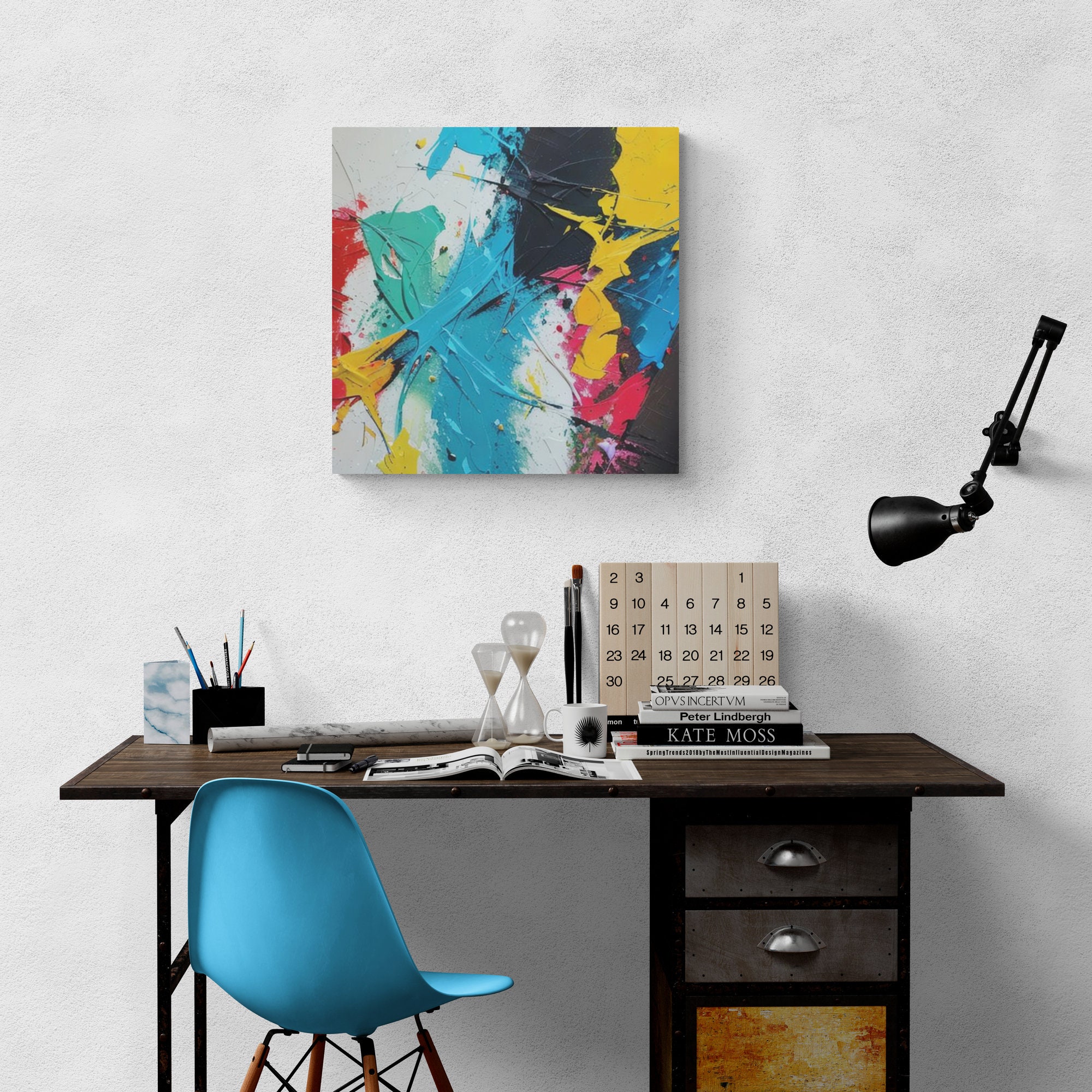Colorful Hyper Realistic Abstract Expressionist Digital Art Print ...