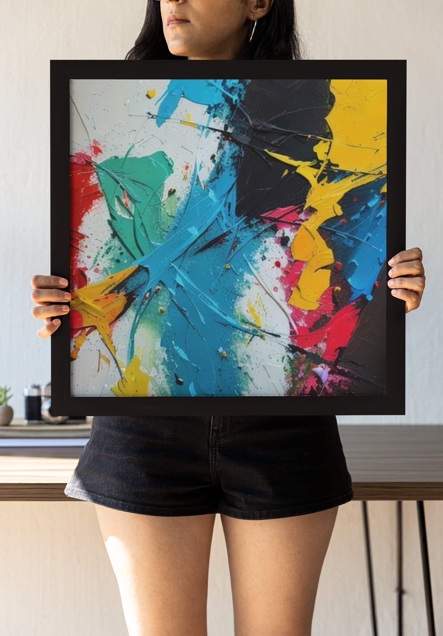 Colorful Hyper Realistic Abstract Expressionist Digital Art Print ...