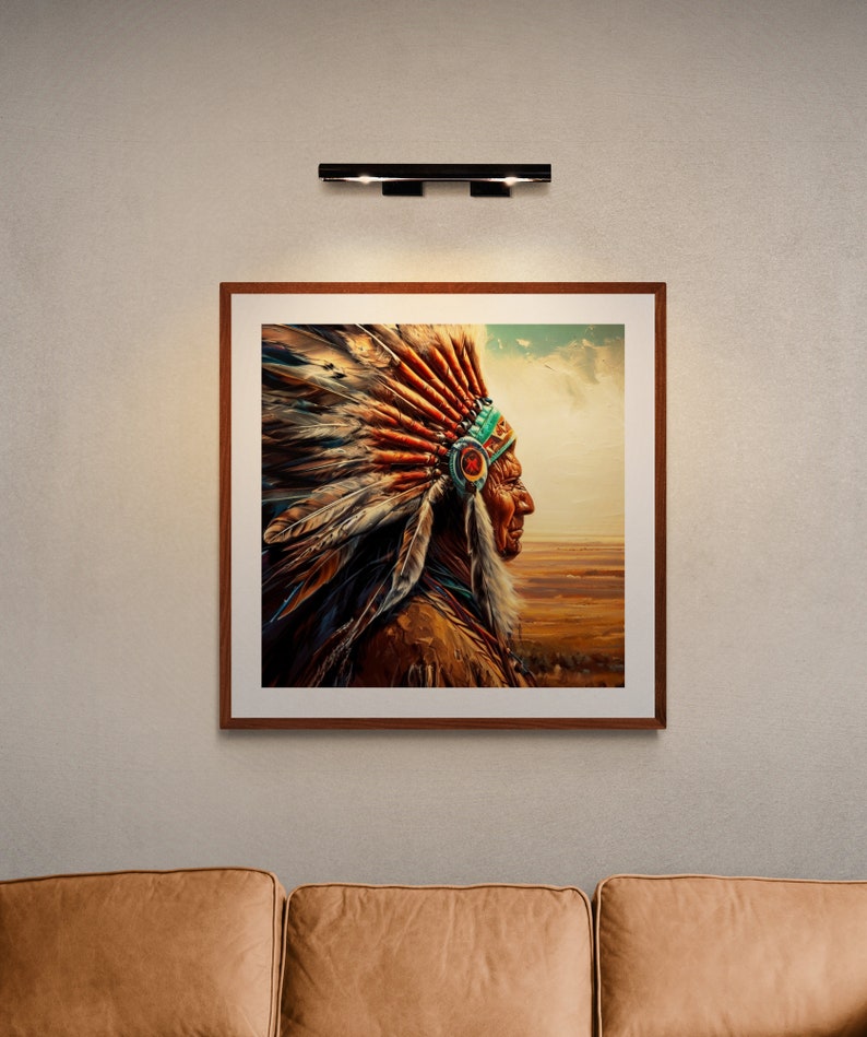 Spiritual Native Indian Chief: Abstract Expressionist Art | Shamanic ...