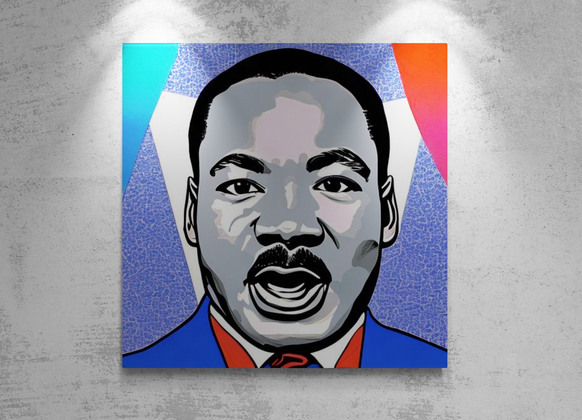 Dr. Martin Luther King Jr Pop-art Digital Art Print, Colorful ...