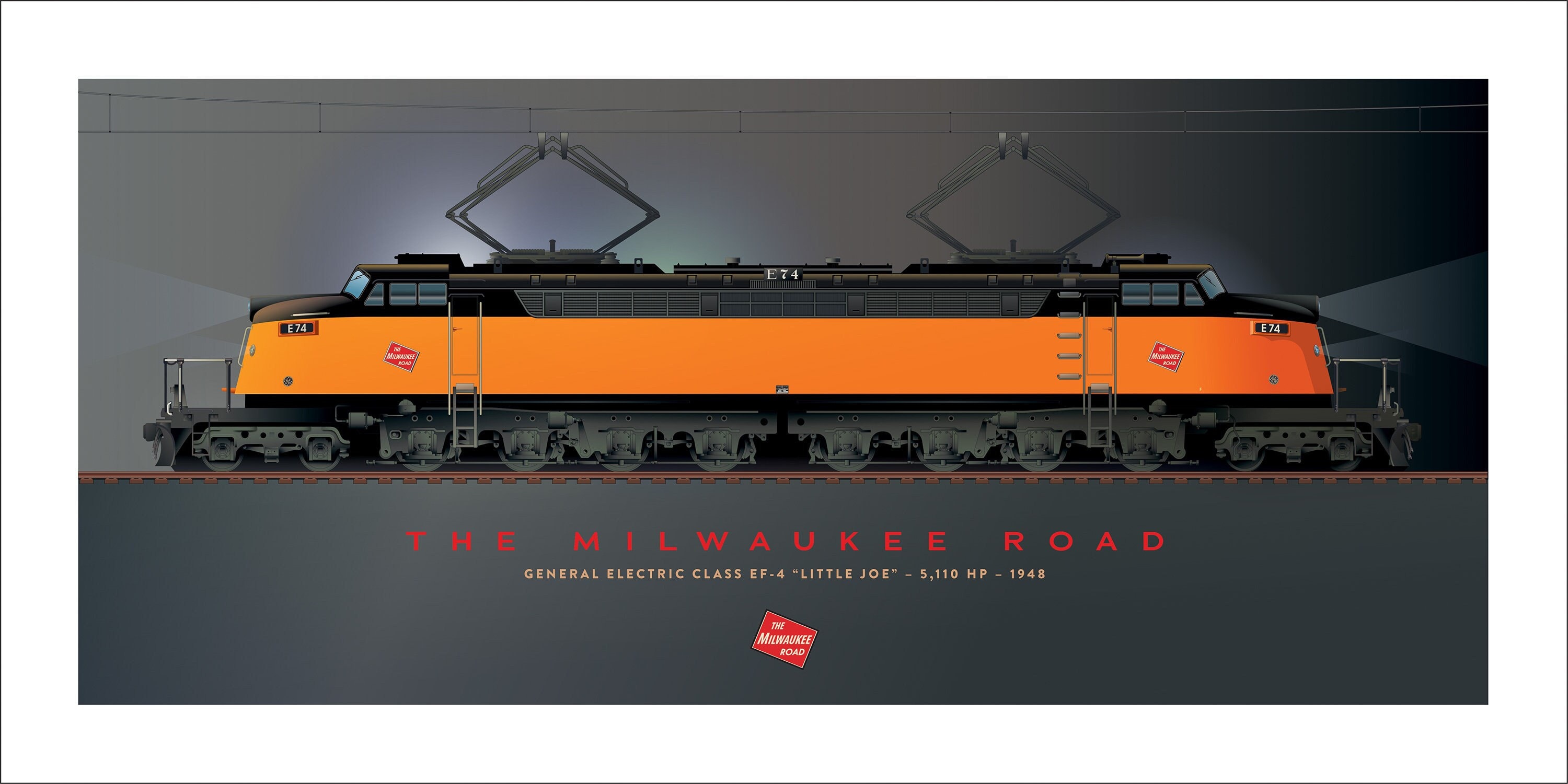 Milwaukee Road Little Joe Electric Locomotive Poster - Etsy