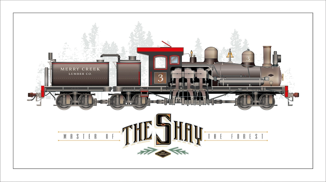 3-truck Shay Logging Locomotive - Etsy