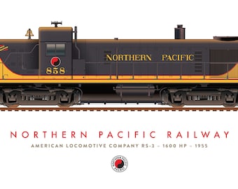 Northern Pacific ALCO RS-11 Poster - Etsy