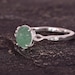 Natural Green Aventurine Engagement Ring Oval Green Gemstone,14k Yellow ...