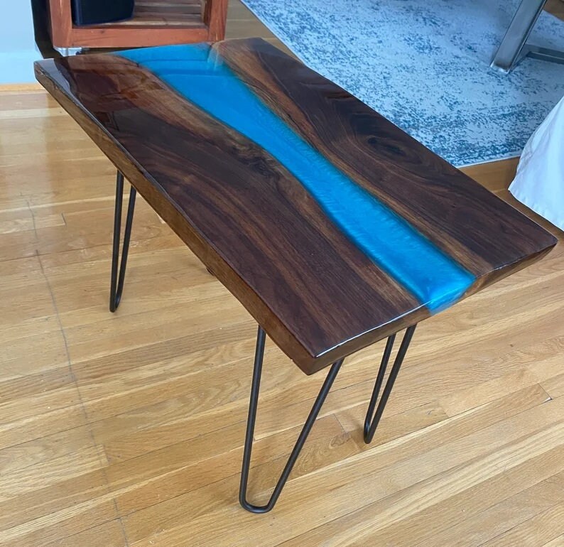 Sofa Center Table, Resin River Table, Unique Entryway Table - Etsy