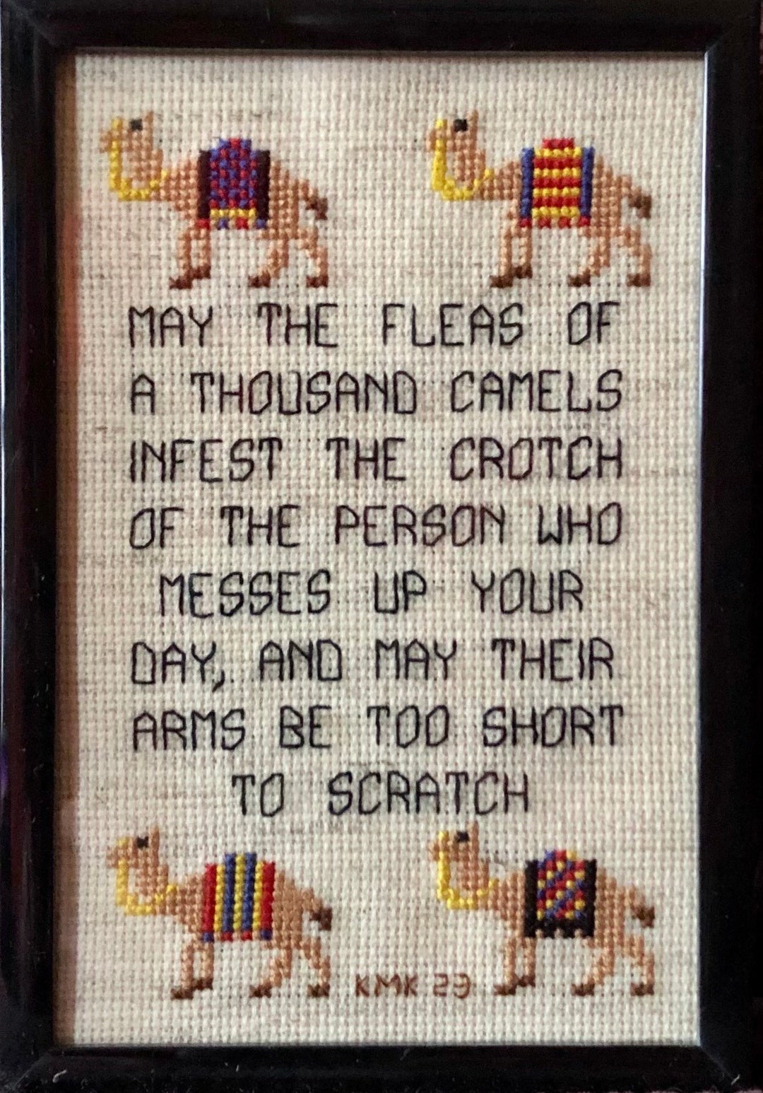 The Fleas of A Thousand Camels. an Arabian Cross Stitch Pattern in PDF ...
