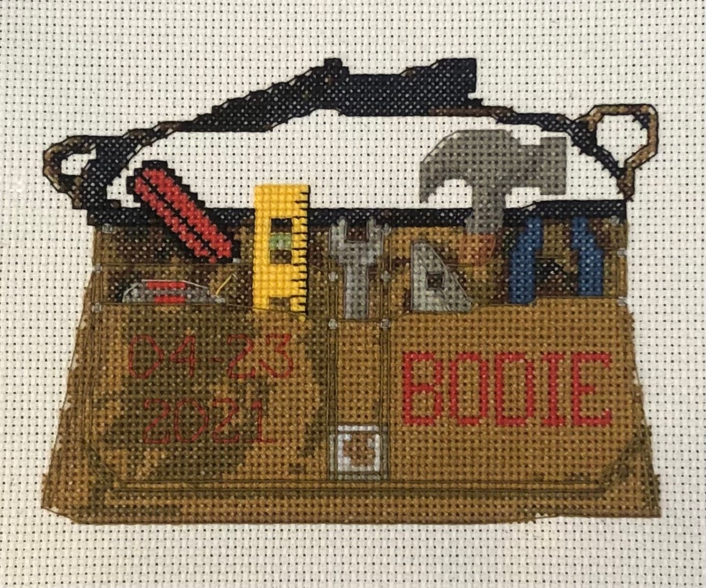 Construction Tool Belt. A Productive Cross Stitch Pattern in PDF Format ...
