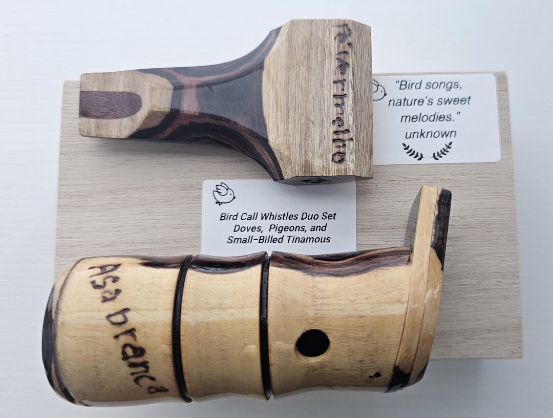 Bird Call Whistles DUO SET- Pigeons, Doves, and Small-billed Tinamous ...