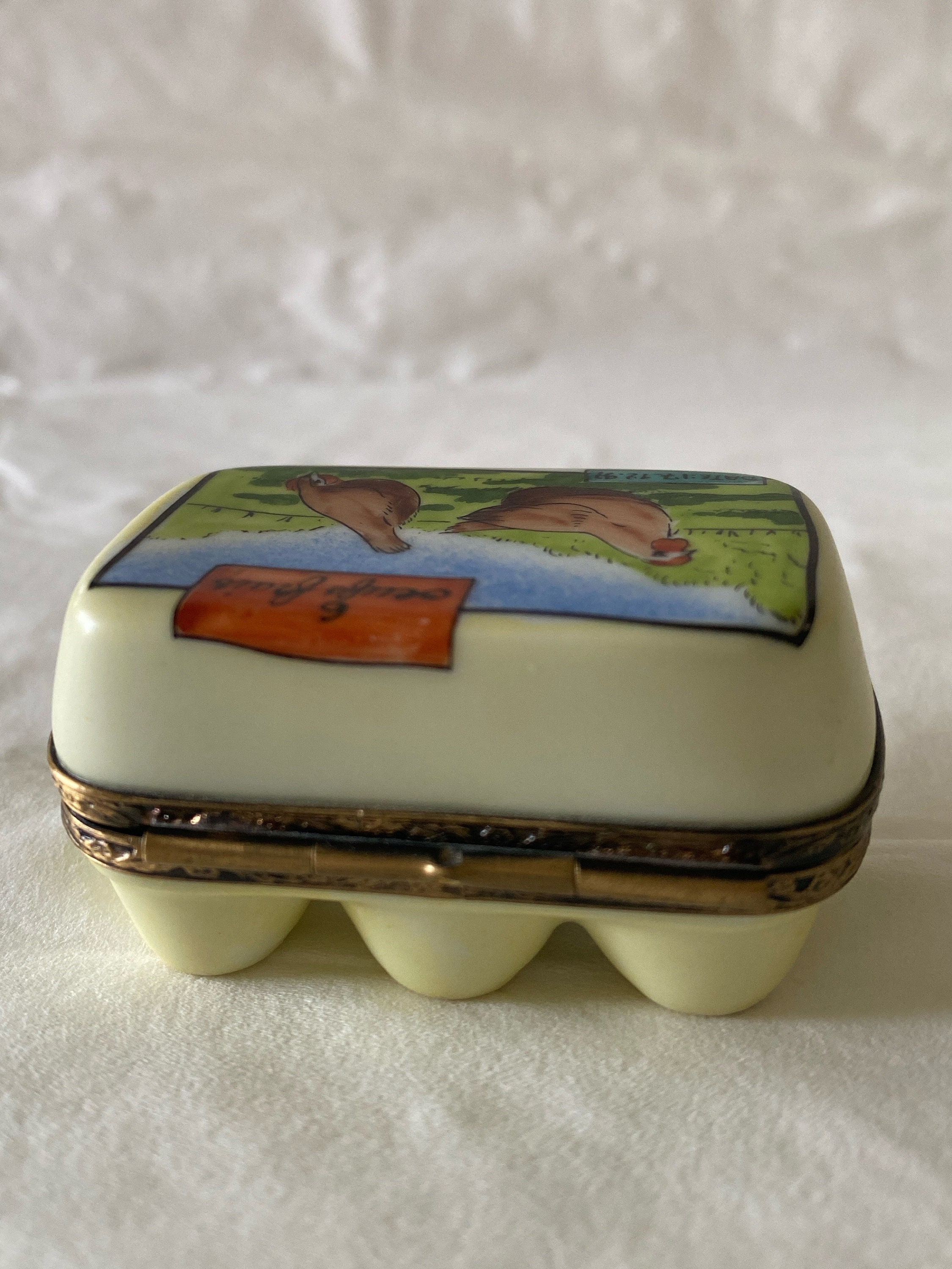 Limoges Eggs in Carton Box - Etsy