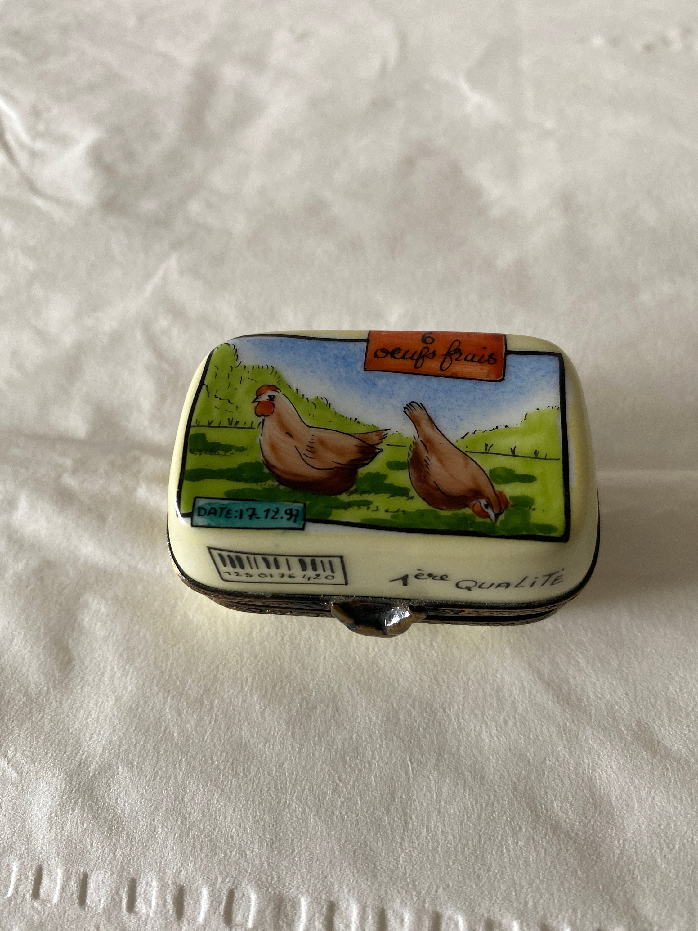 Limoges Eggs in Carton Box - Etsy