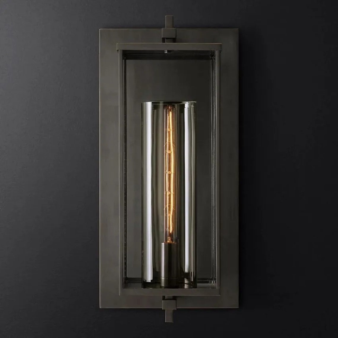 Outdoor/ Indoor Grand Square Wall Sconce Wall Sconce 1 Light Ul Listed ...