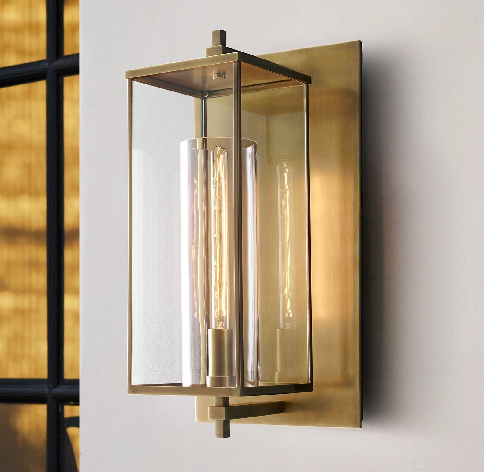 Outdoor/ Indoor Grand Square Wall Sconce Wall Sconce 1 Light Ul Listed ...