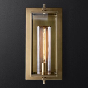 Outdoor/ Indoor Grand Square Wall Sconce Wall Sconce 1 Light Ul Listed ...