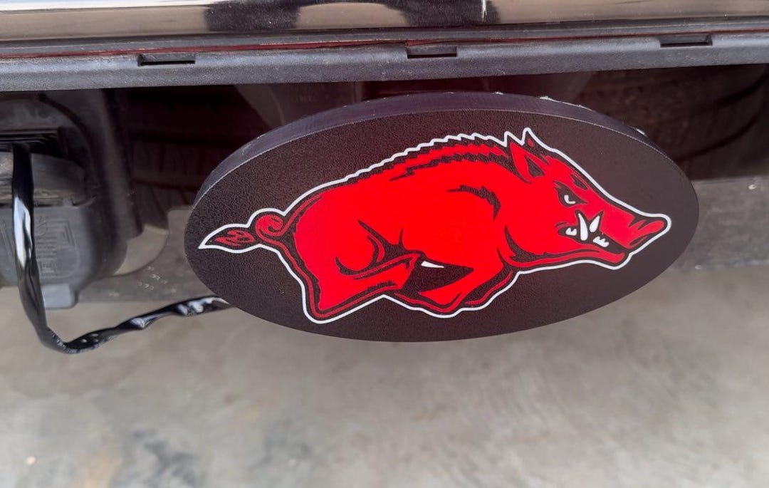 Arkansas Razorback (running) Lighted Receiver Hitch Cover - Etsy