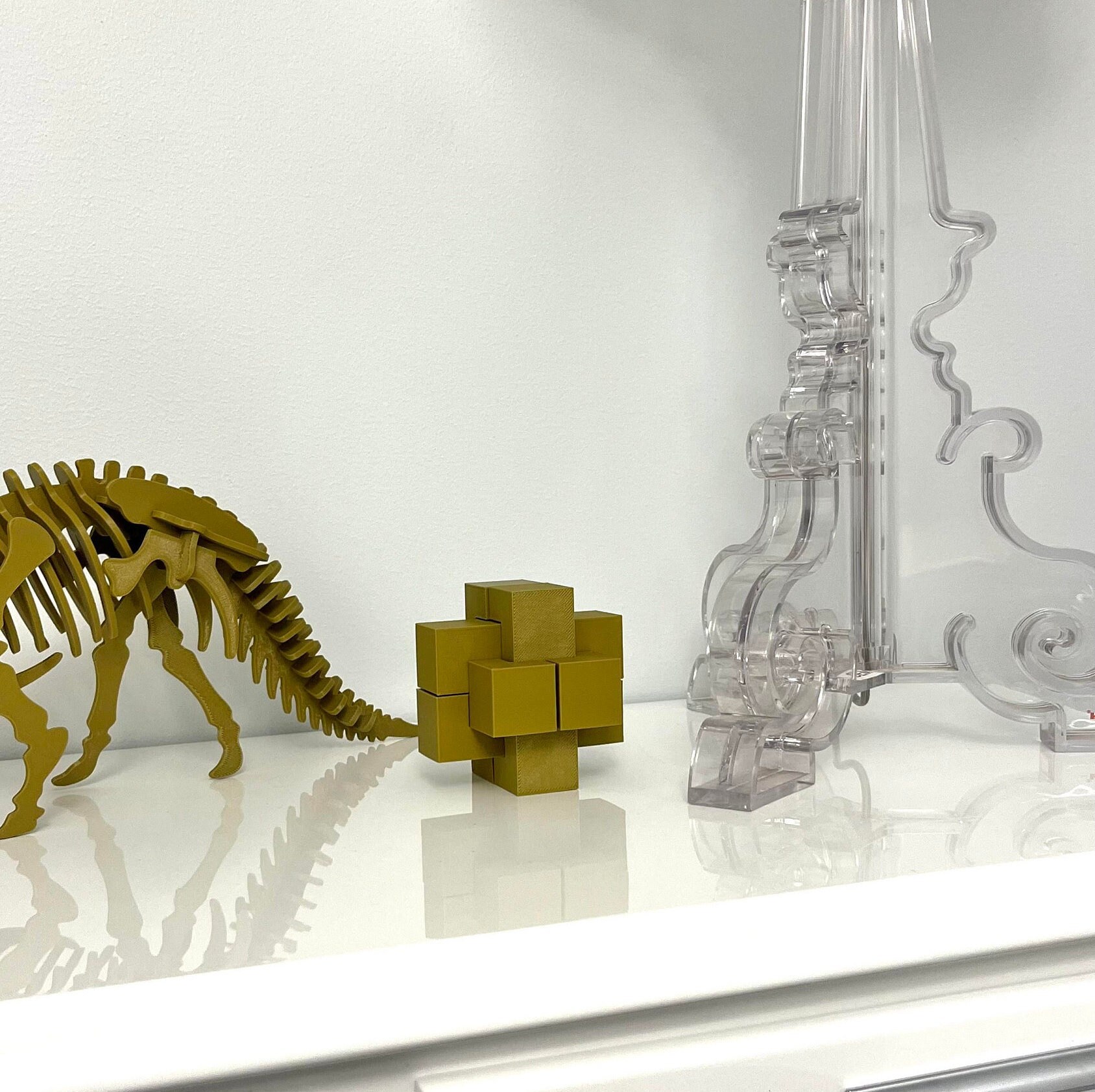 3d Printed Puzzle Cube, Khaki - Etsy