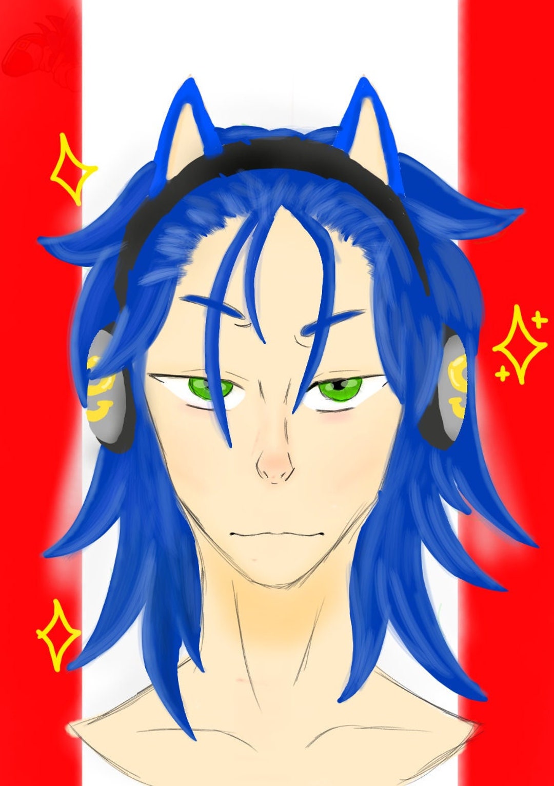 Sonic Boom Boy Digital Artwork, Unique Design, Unique Anime Art, Anime ...