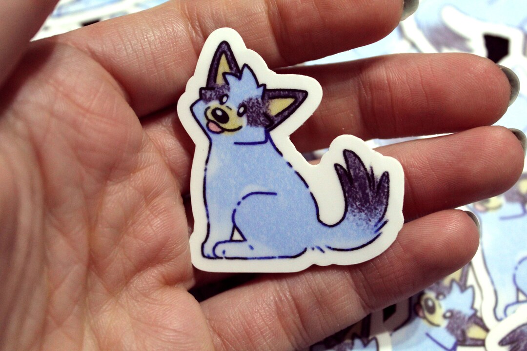 Sitting Heeler Sticker - Etsy