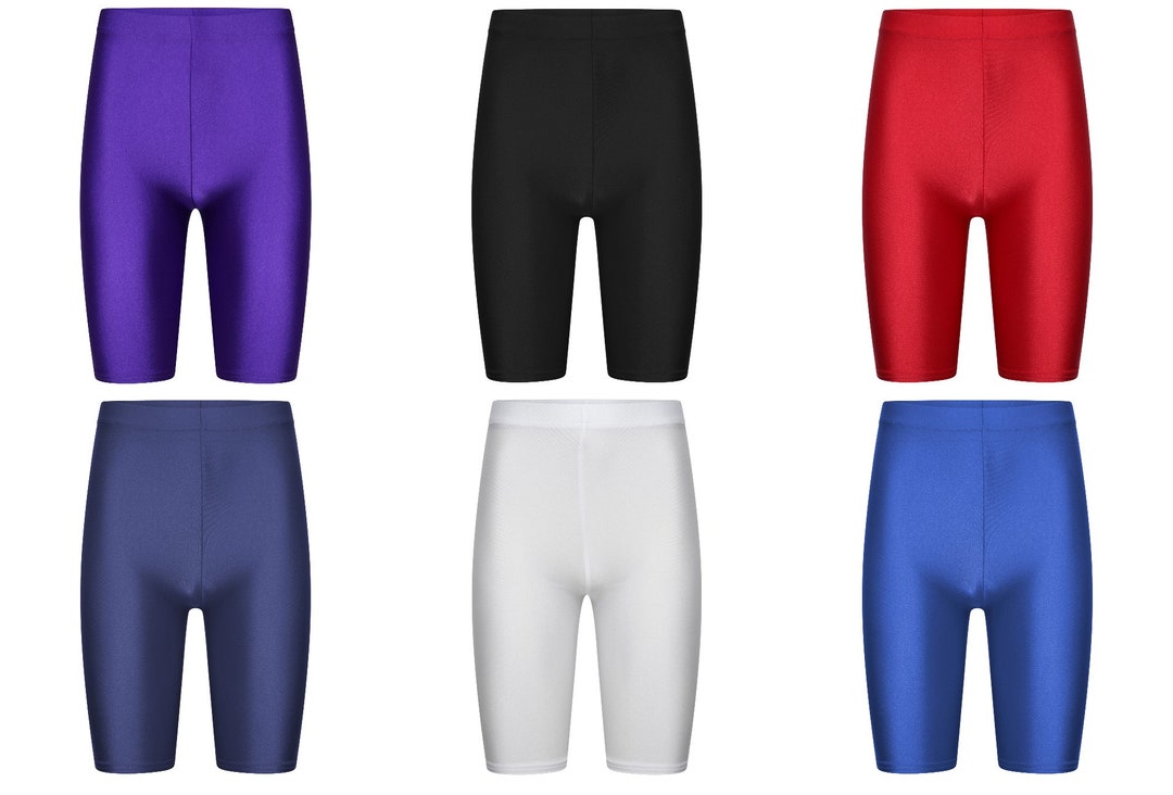 Ladies Stretch Cycling Lycra Shorts Hot Pants Everyday Wear Dance Gym ...
