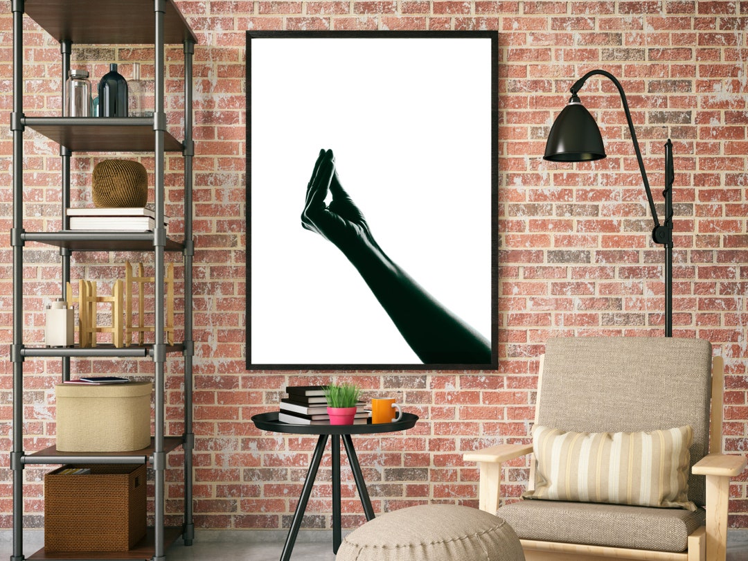 Italian Hand Gesture Poster, Hand Sign Wall Art, Funny Art Print, Black ...