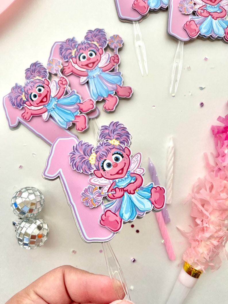 Purple Puppet Cup Cake Topper Puppet Birthday Purple Puppet Birthday ...