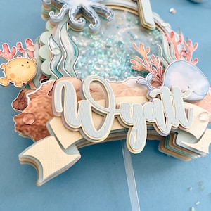 Under the Sea | Watercolor Under the Sea Cake Topper Shaker| Sea Cake ...