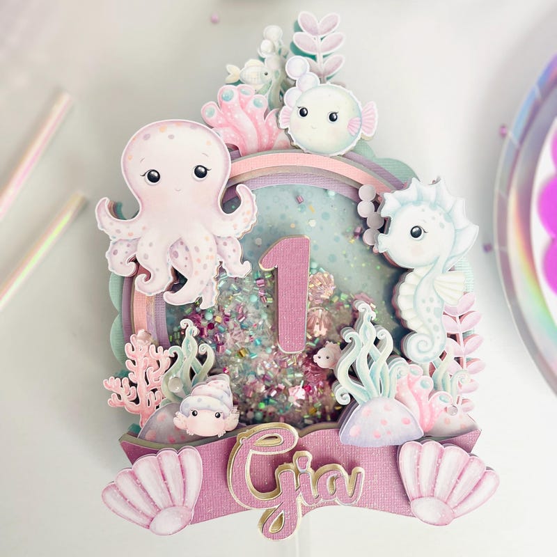 Sea Cake Topper - Etsy