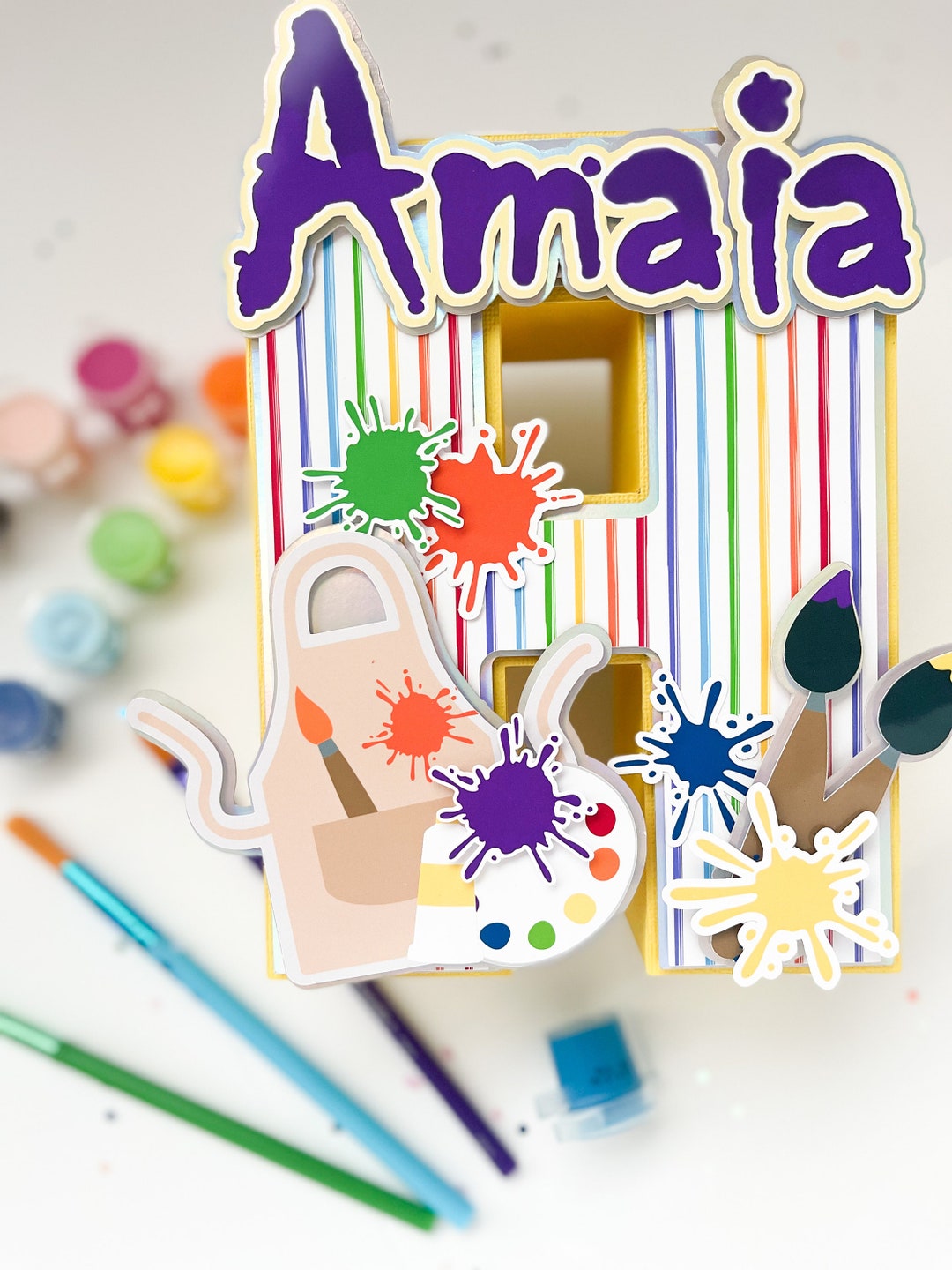 Paint Splatter 3D Letters | Paint Splashed | Paint Splatter Letters ...