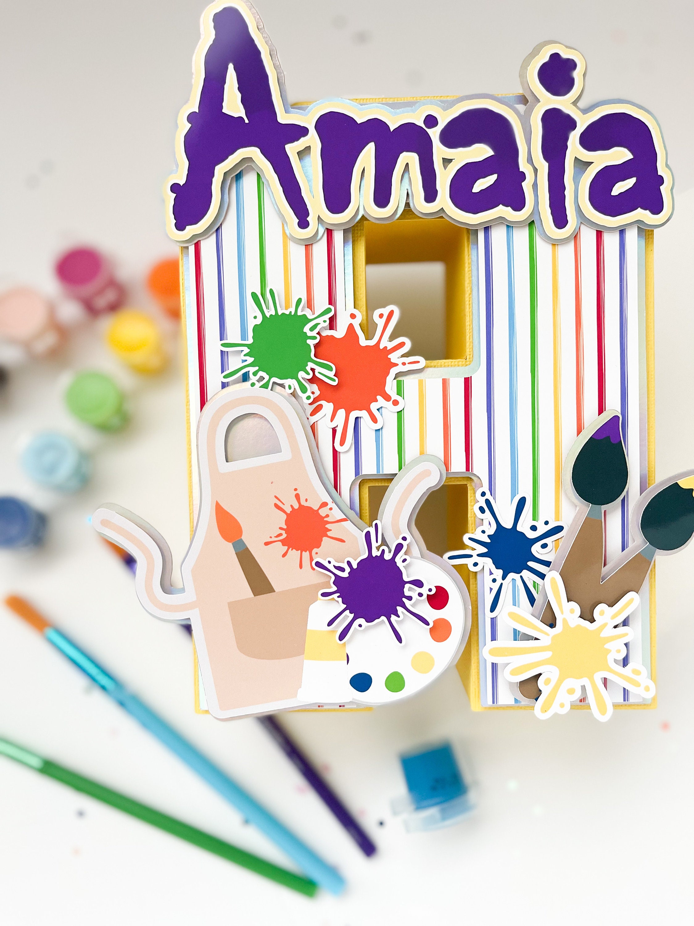 Paint Splatter 3D Letters | Paint Splashed | Paint Splatter Letters ...