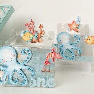 Under the Sea | Watercolor Under the Sea | Sea Gable Box | Mini Clear ...
