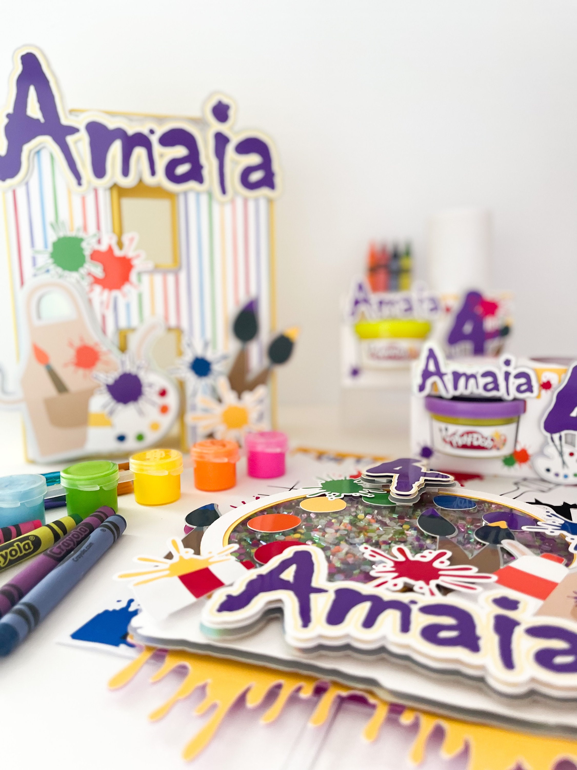 Paint Splatter 3D Letters Paint Splashed Paint Splatter - Etsy