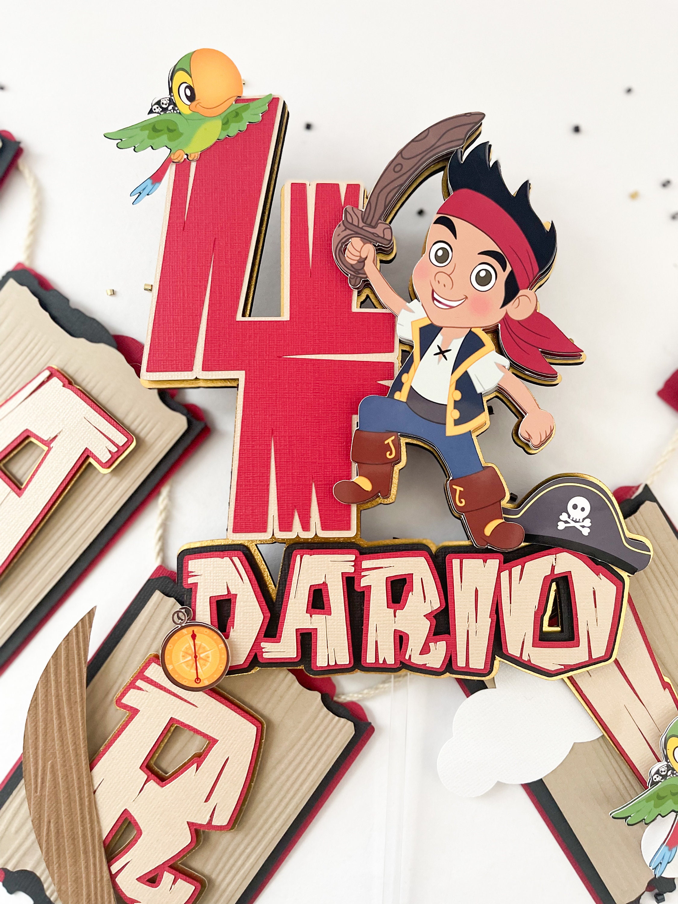 Jake And The Neverland Pirates Cake Topper Kit