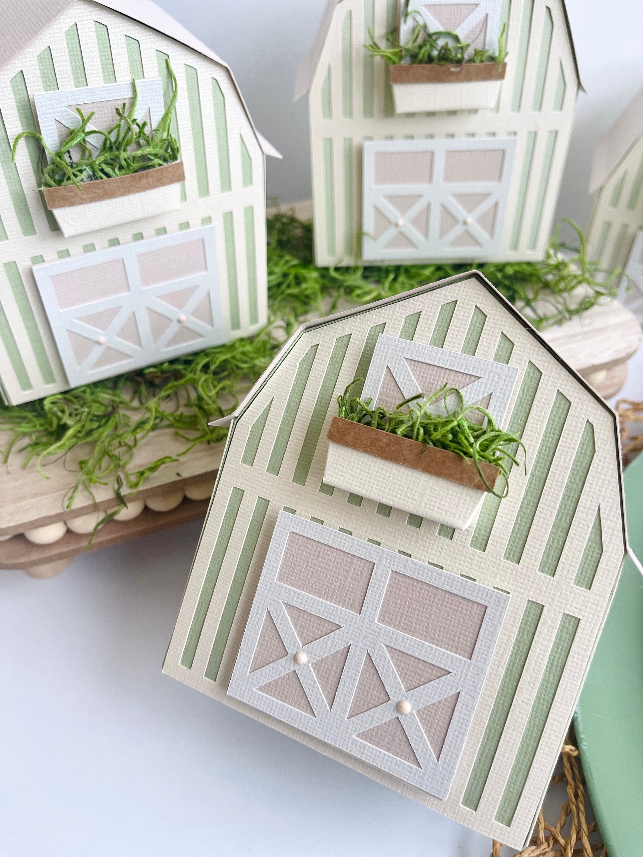 Farm Barn Favor Box | Barn Candy Box Farm Party Decorations Barnyard ...