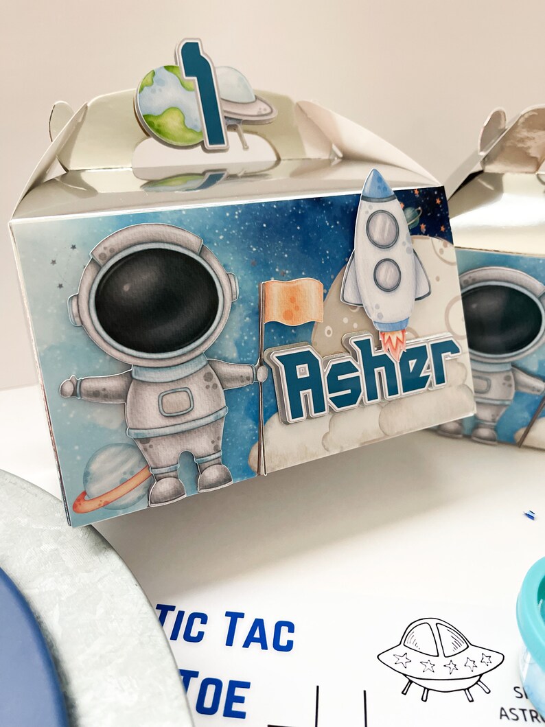 Outerspace Gable Box | First Trip Around | First Trip Around Birthday ...