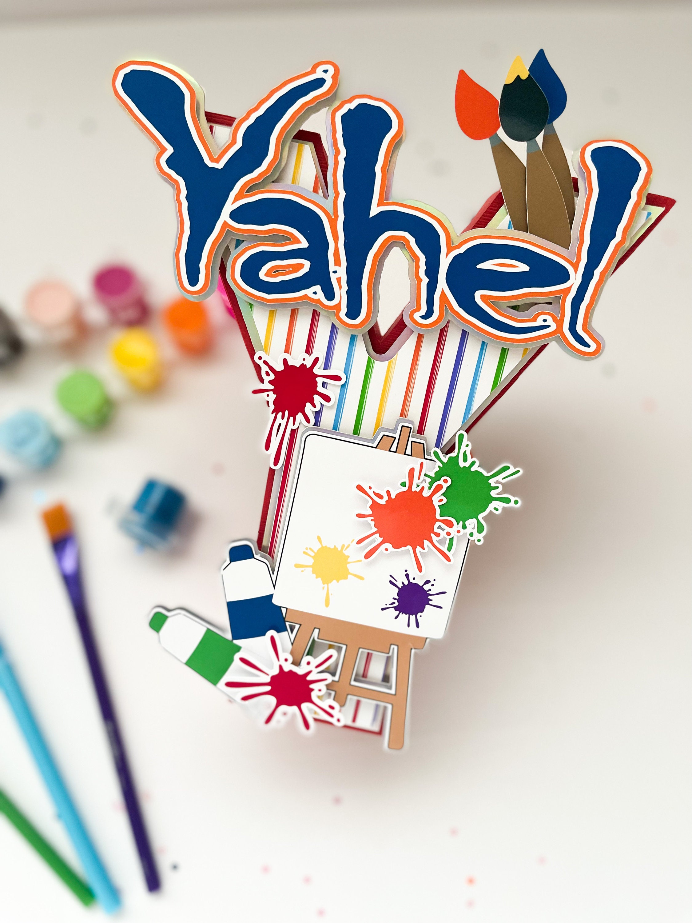 Paint Splatter 3D Letters Paint Splashed Paint Splatter - Etsy