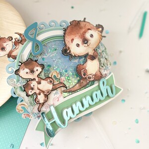 Otters Cake Topper | Otters Cake Topper Shaker | Otters Birthday ...