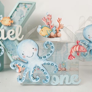 Under the Sea | Watercolor Under the Sea | Sea Gable Box | Mini Clear ...