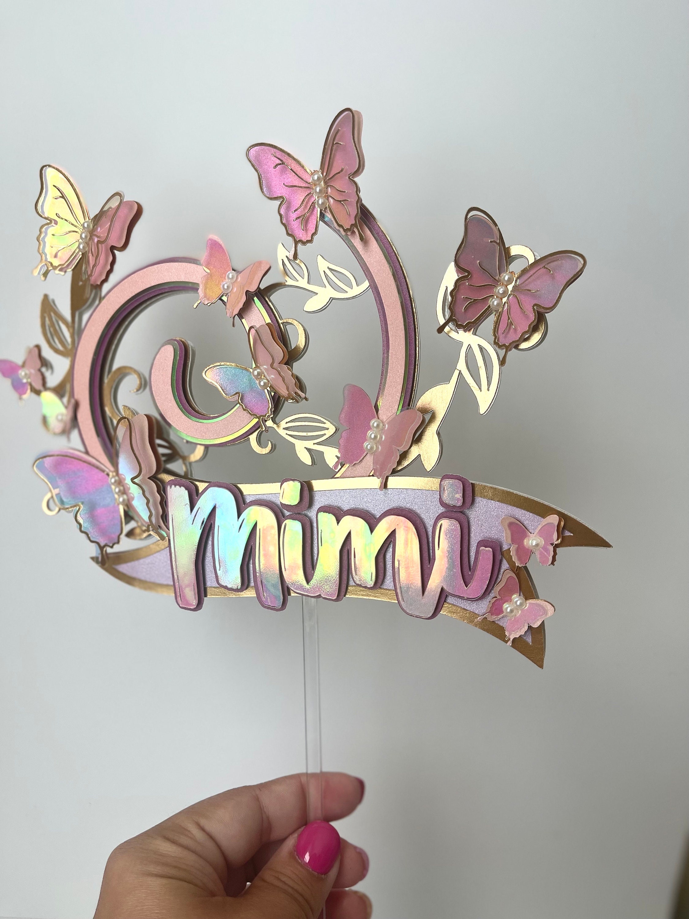 Butterfly Cake Topper | Layered Butterfly Cake Topper | Butterfly ...