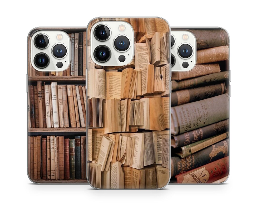 Bookish Aesthetic Phone Case Book Worm Cover for iPhone 14 13 Pro Max ...