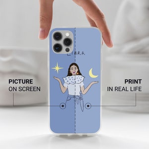 Libra Zodiac Sign Astrology Air Sign Phone Case for iPhone 14 13 Pro ...