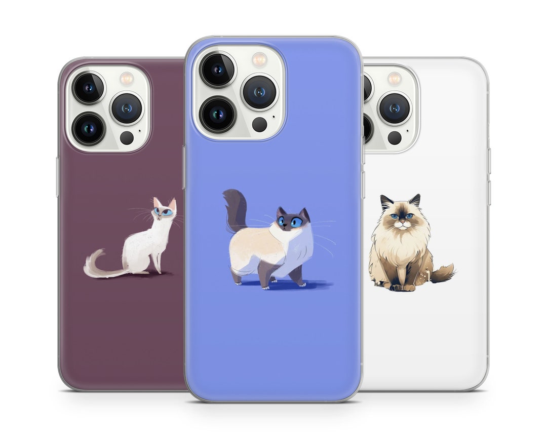 Ragdoll Cat Rag Doll Breed Kitten UK Wild Art Phone Case for iPhone 15 ...
