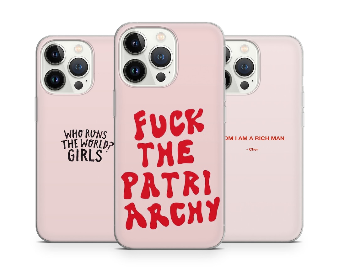 Feminist Girl Power No Patriarchy Fem Phone Case for iPhone 15 Plus 14 ...