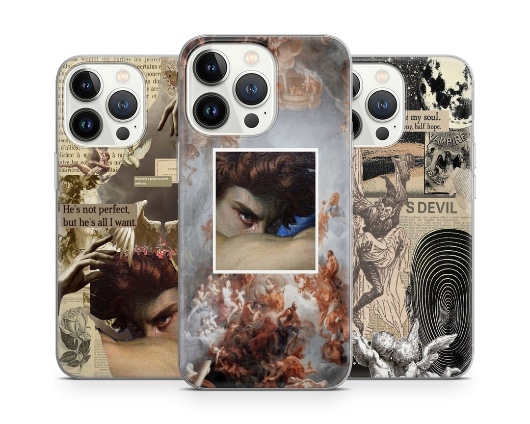Fallen Angel Lucifer Phone Case Renaissance Painting Cover for iPhone ...
