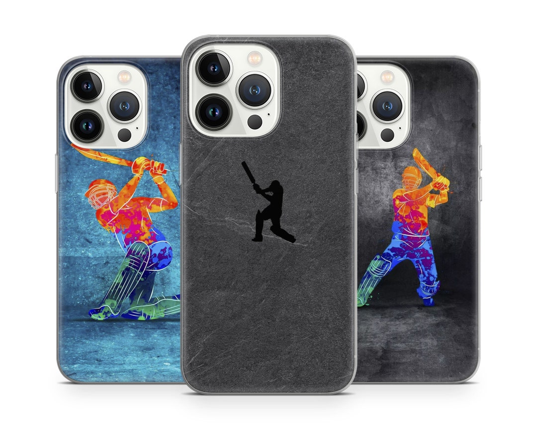Cricket UK India Canada Cricket Player Bat Phone Case for iPhone 15 ...