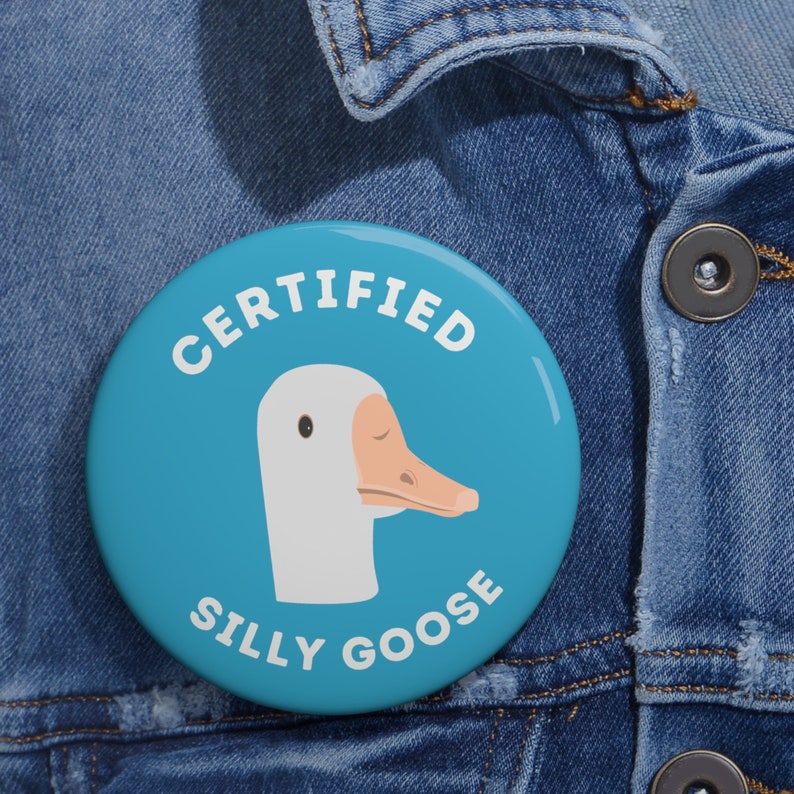 Certified Silly Goose Pin, Funny Pins for Girls, Gift for Work Bestie ...