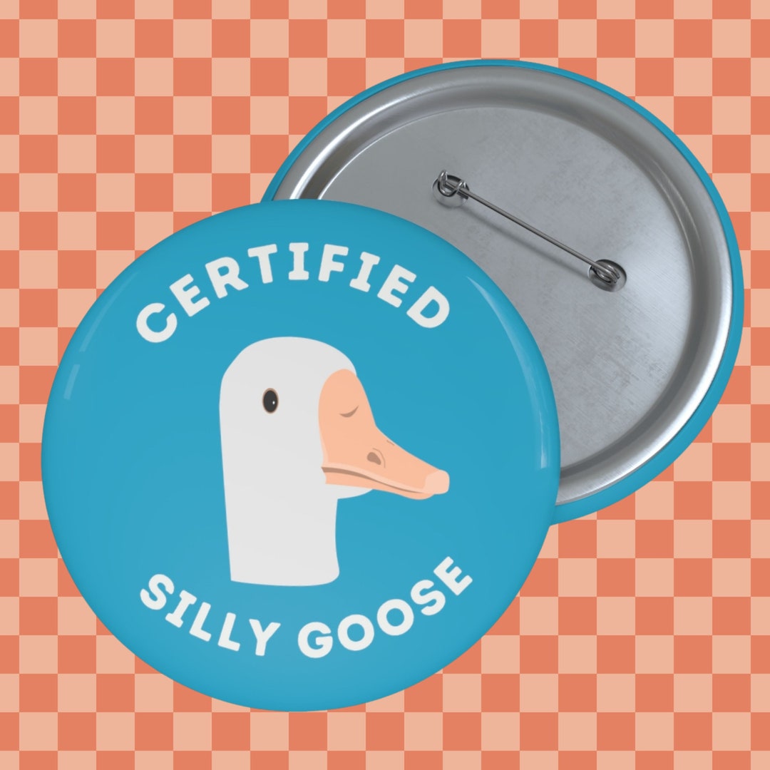 Certified Silly Goose Pin, Funny Pins for Girls, Gift for Work Bestie ...