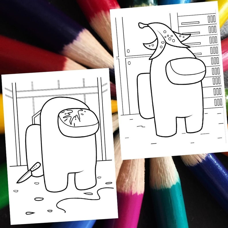 65 AMONG US Color Pages. Among Us Coloring Book Fo Kid. Coloring Pages ...