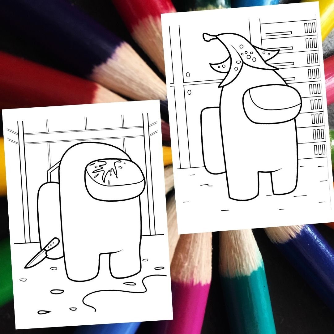 65 AMONG US Color Pages. Among Us Coloring Book Fo Kid. Coloring Pages ...