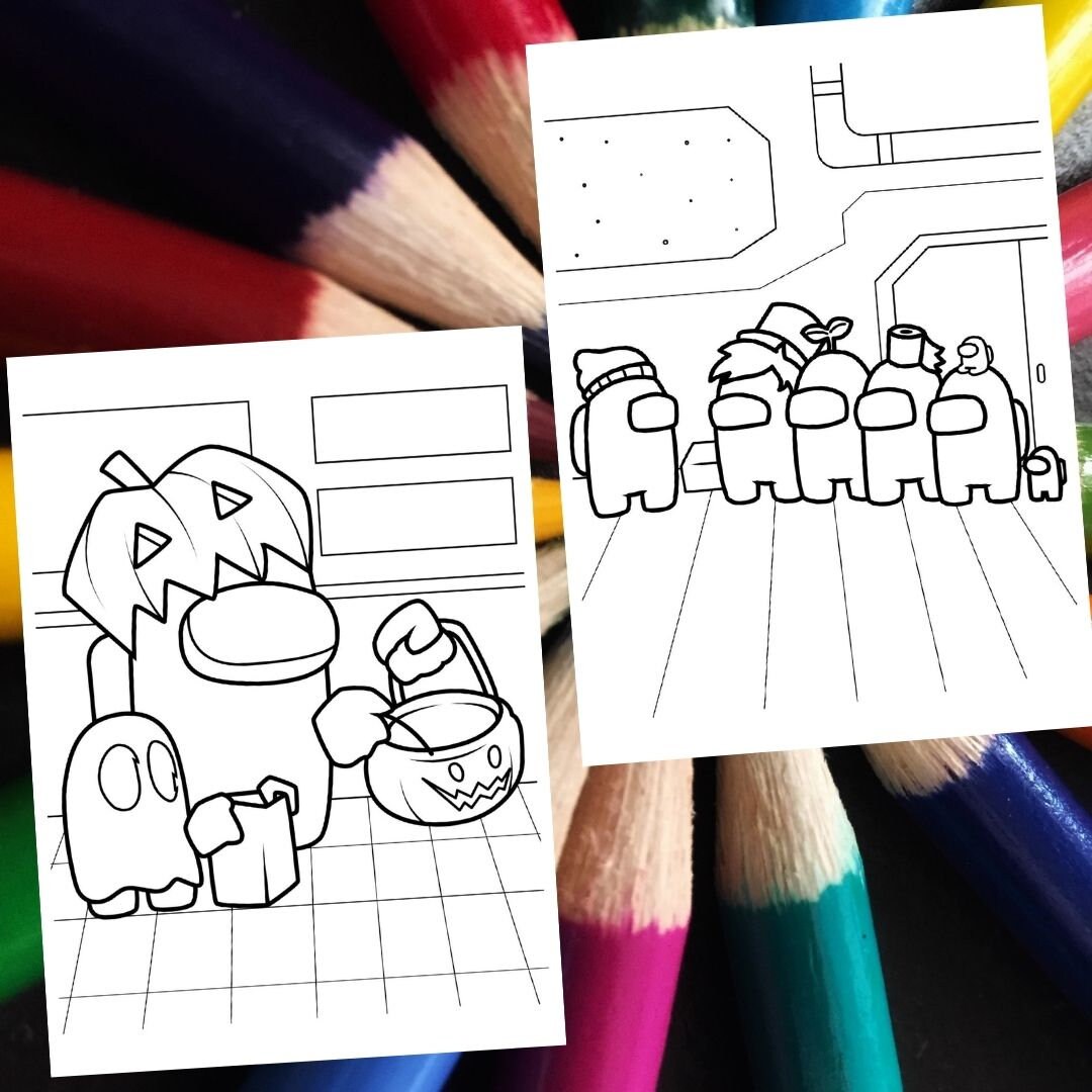65 AMONG US Color Pages. Among Us Coloring Book Fo Kid. Coloring Pages ...